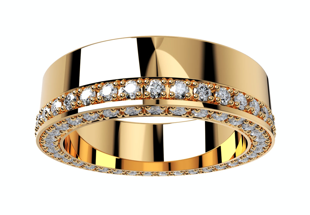 Wedding Set Ring Women Men Ring CAD Design-PSJM001V15 3D print model ...