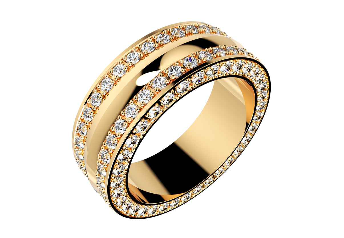 Wedding Ring Set Women Men Ring 3D CAD Design-PSJM001V4 – Jewelry 3D Studio