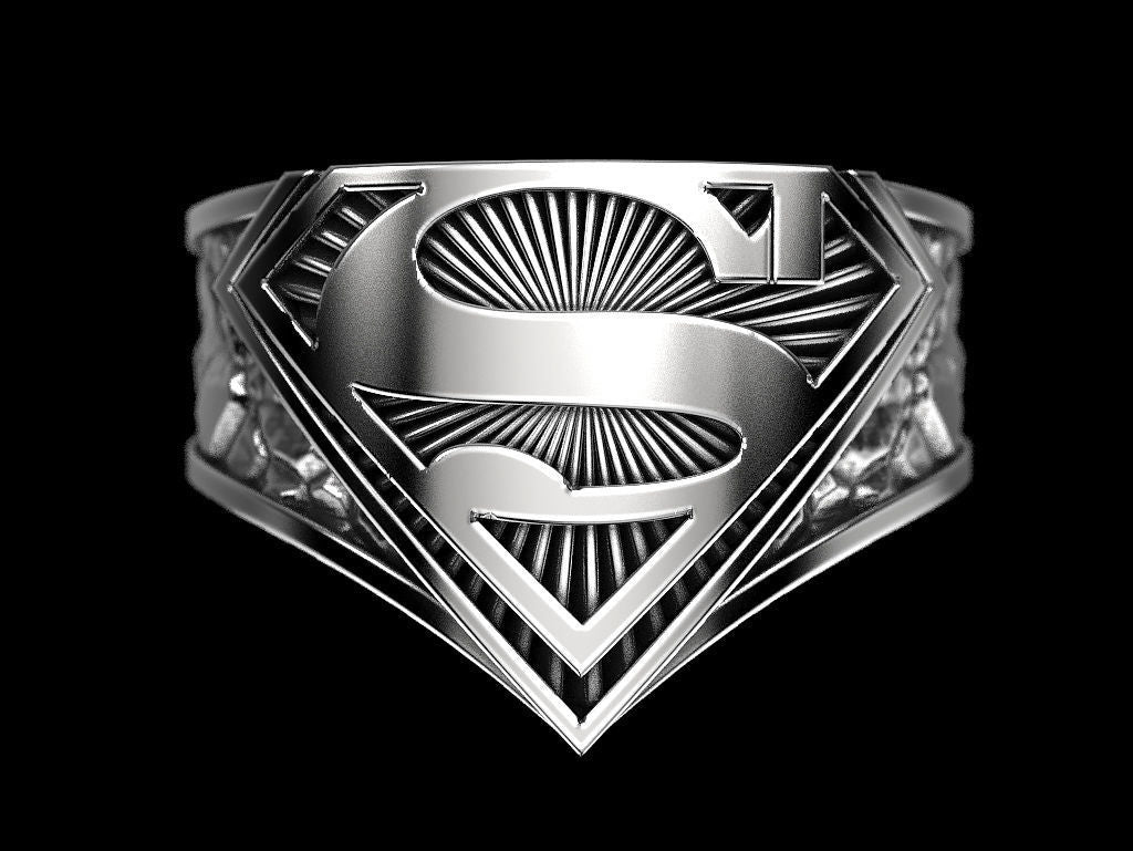 The Ring Of Superman 3D Print Model-G12 – Jewelry 3D Studio